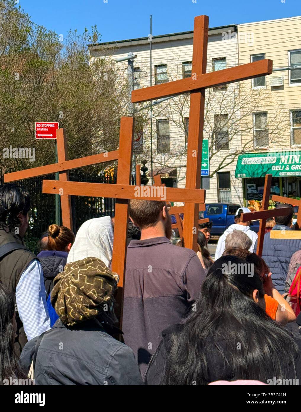 Good Friday "Way Of The Cross" procession through the streets of ...