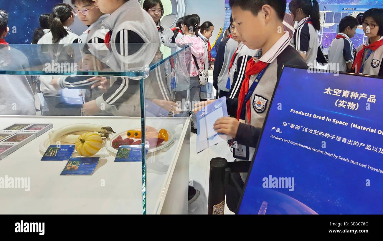 SHANGHAI, CHINA - APRIL 27, 2025 - The real vegetables of space ...