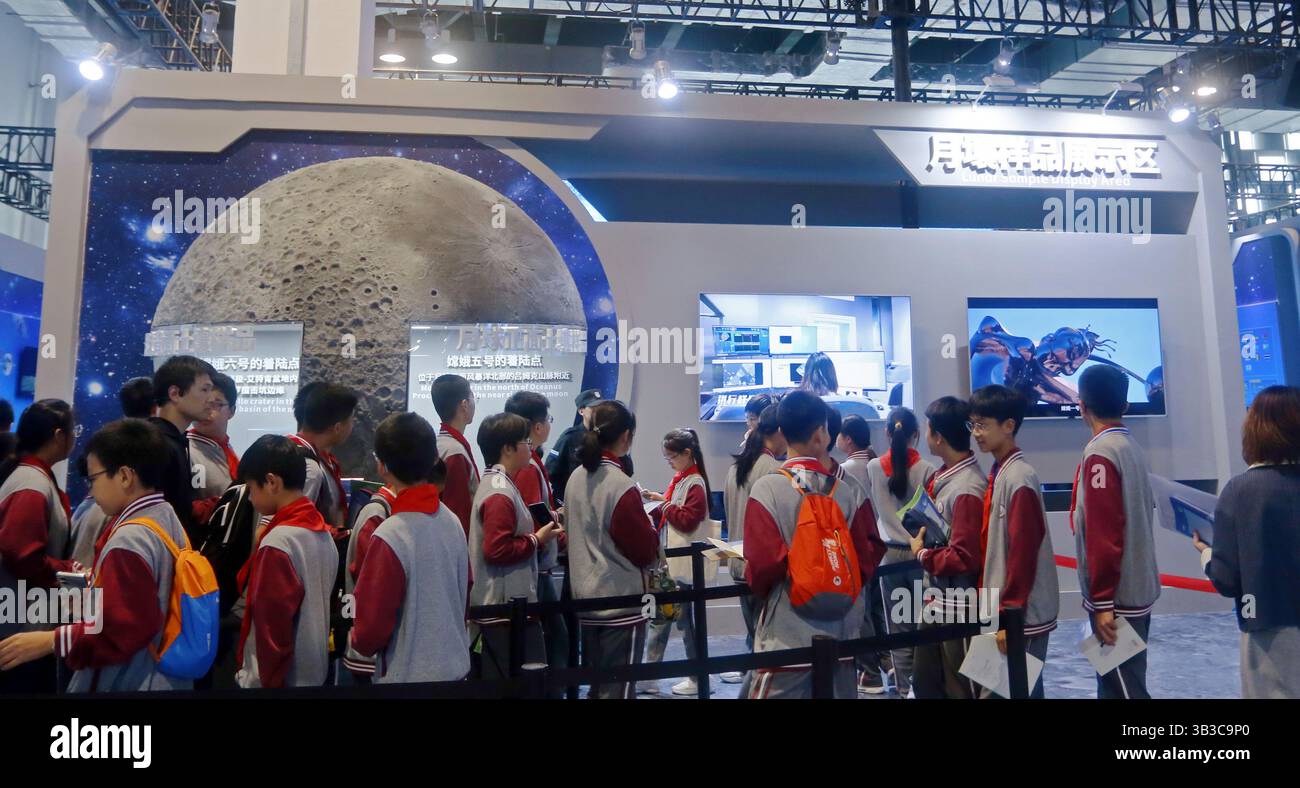 SHANGHAI, CHINA - APRIL 27, 2025 - Soil samples from the near and far ...