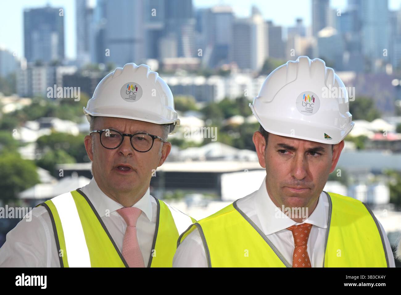 Australian Prime Minister Anthony Albanese and Australian Treasurer Jim ...