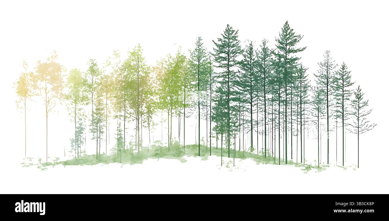 Simple outline plants Stock Vector Images - Alamy