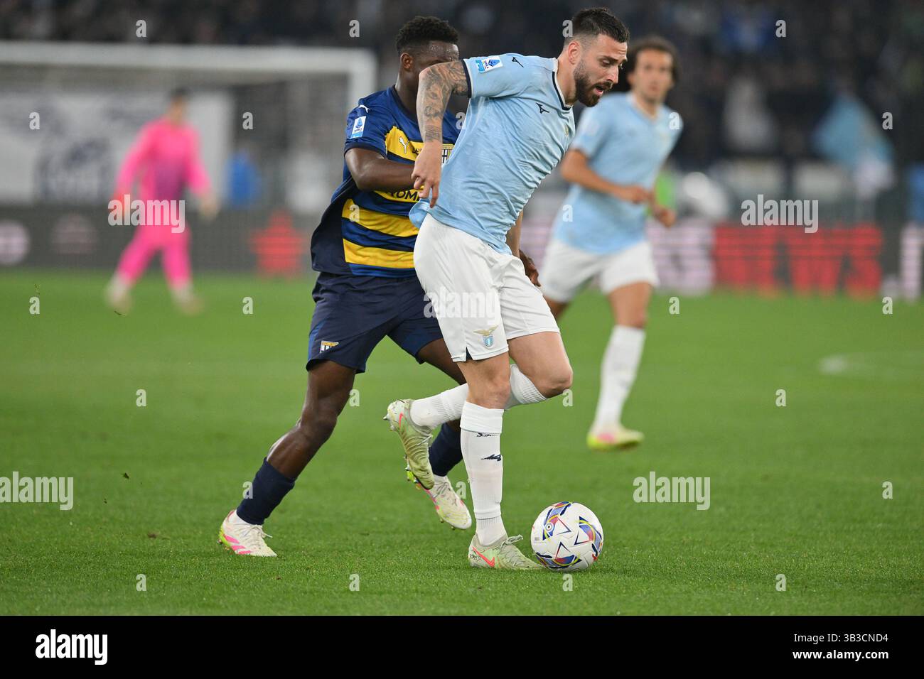 Stadio Olimpico, Rome, Italy. 28th Apr, 2025. Serie A Football, Lazio ...