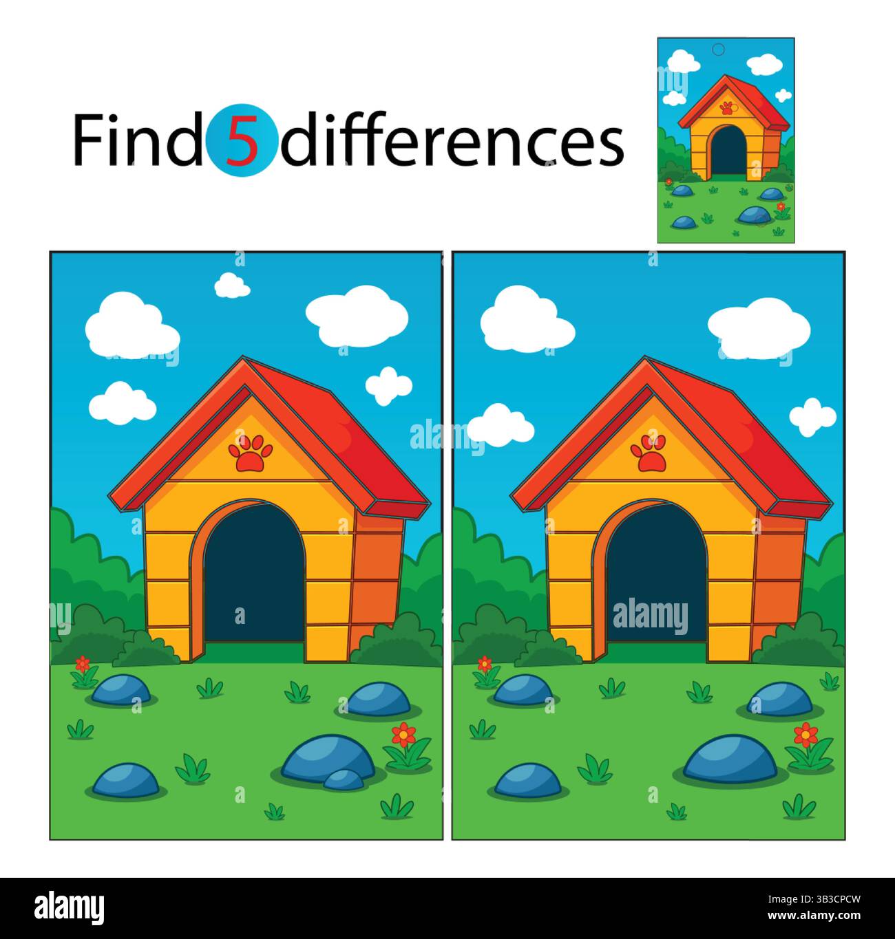 Find differences game for children Stock Vector Image & Art - Alamy