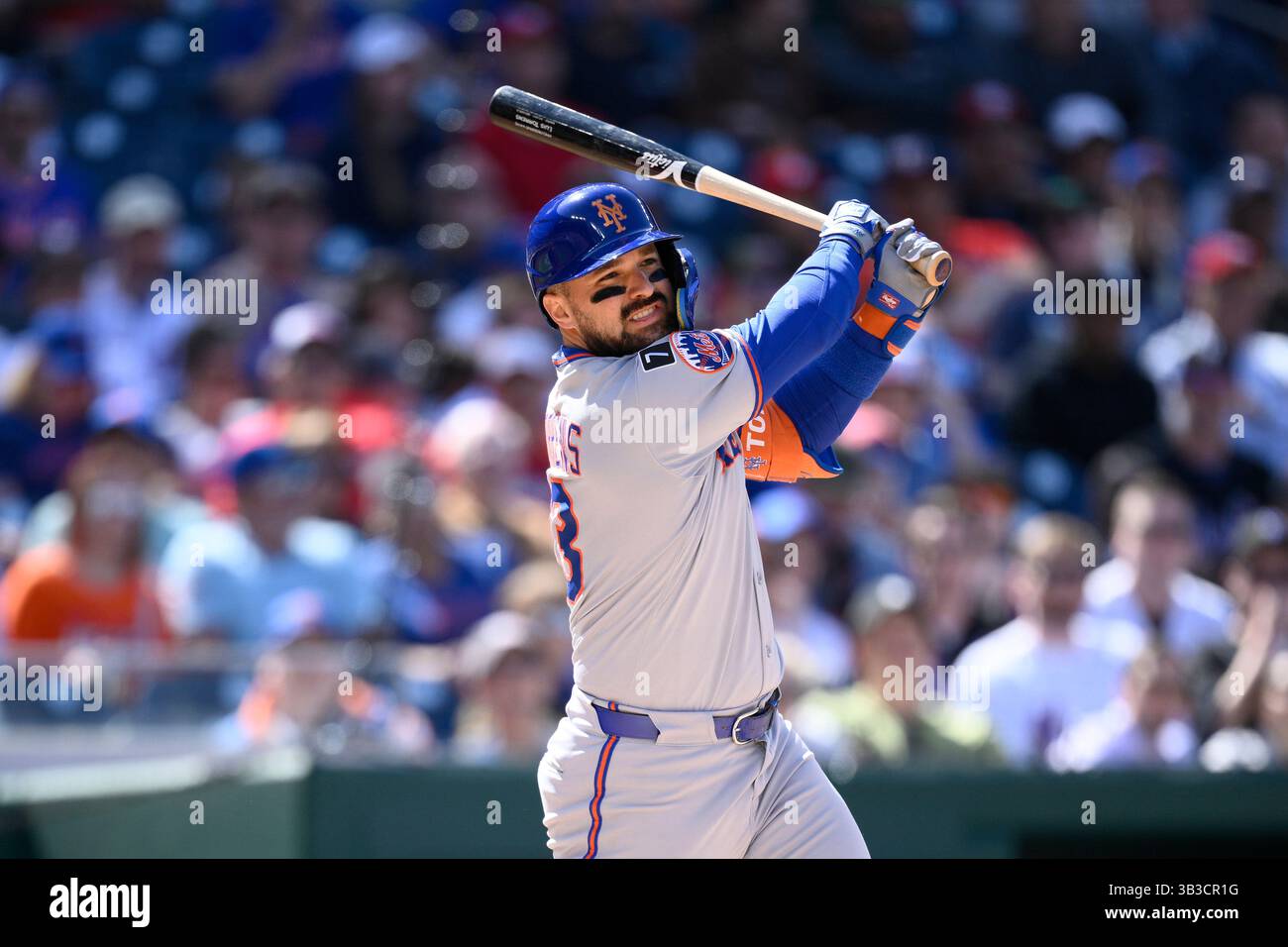 New York Mets' Luis Torrens in action during a baseball game against ...