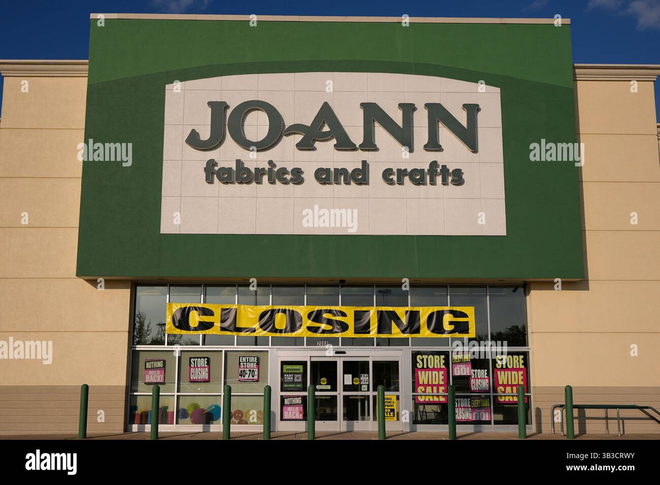 A Jo-Ann Fabric and Crafts store is seen Monday, April 28, 2025, in ...