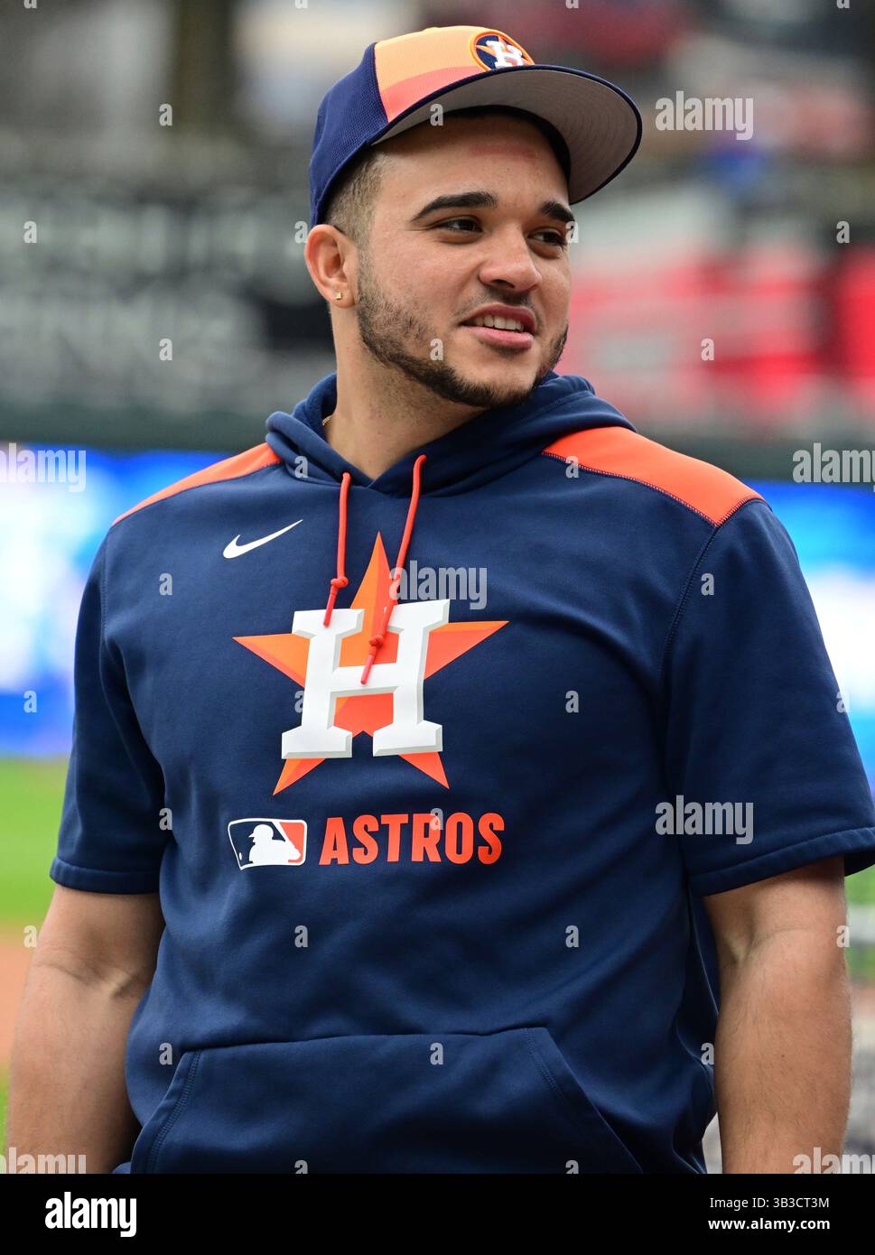 KANSAS CITY, MO - APRIL 26: Houston catcher Yainer Diaz (21) as seen ...