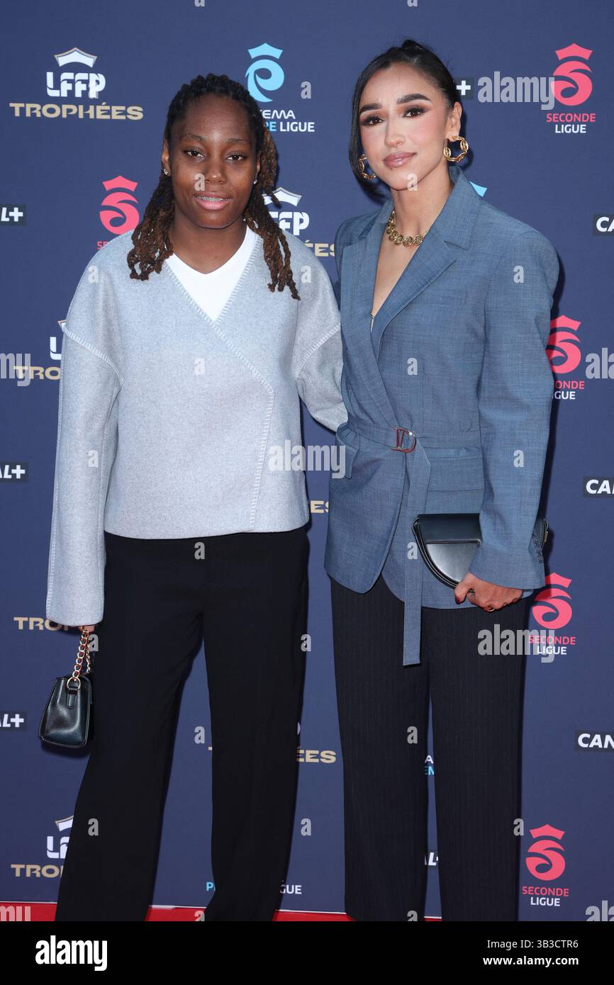 Paris, France. 28th Apr, 2025. Tara Elimbi Gilbert and Sakina Karchaoui ...