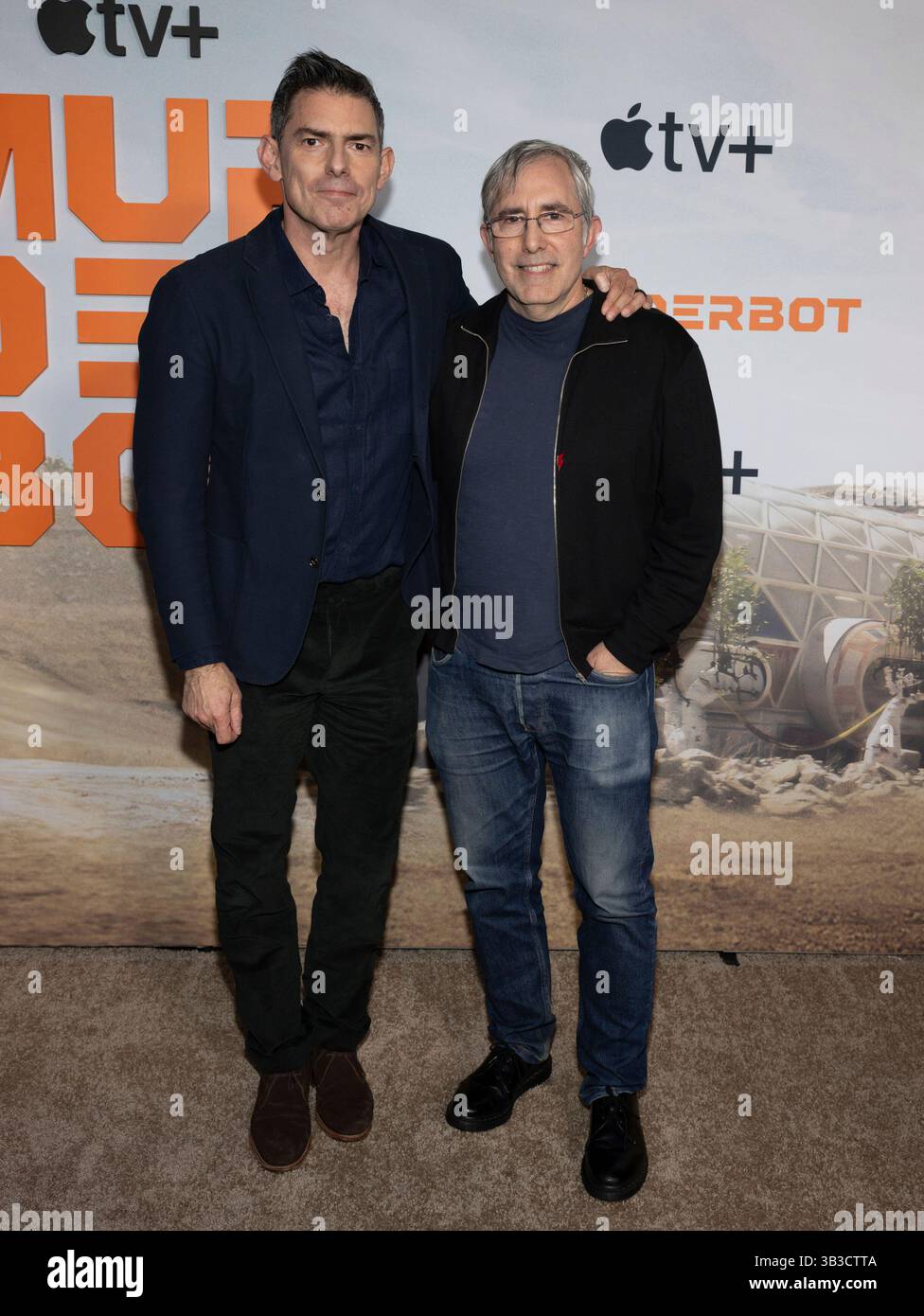 Chris Weitz, left, and Paul Weitz attend the Apple TV+ premiere of ...