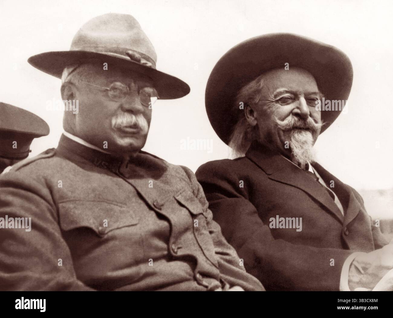 Ex-President Teddy Roosevelt and Colonel William "Buffalo Bill" Cody at ...