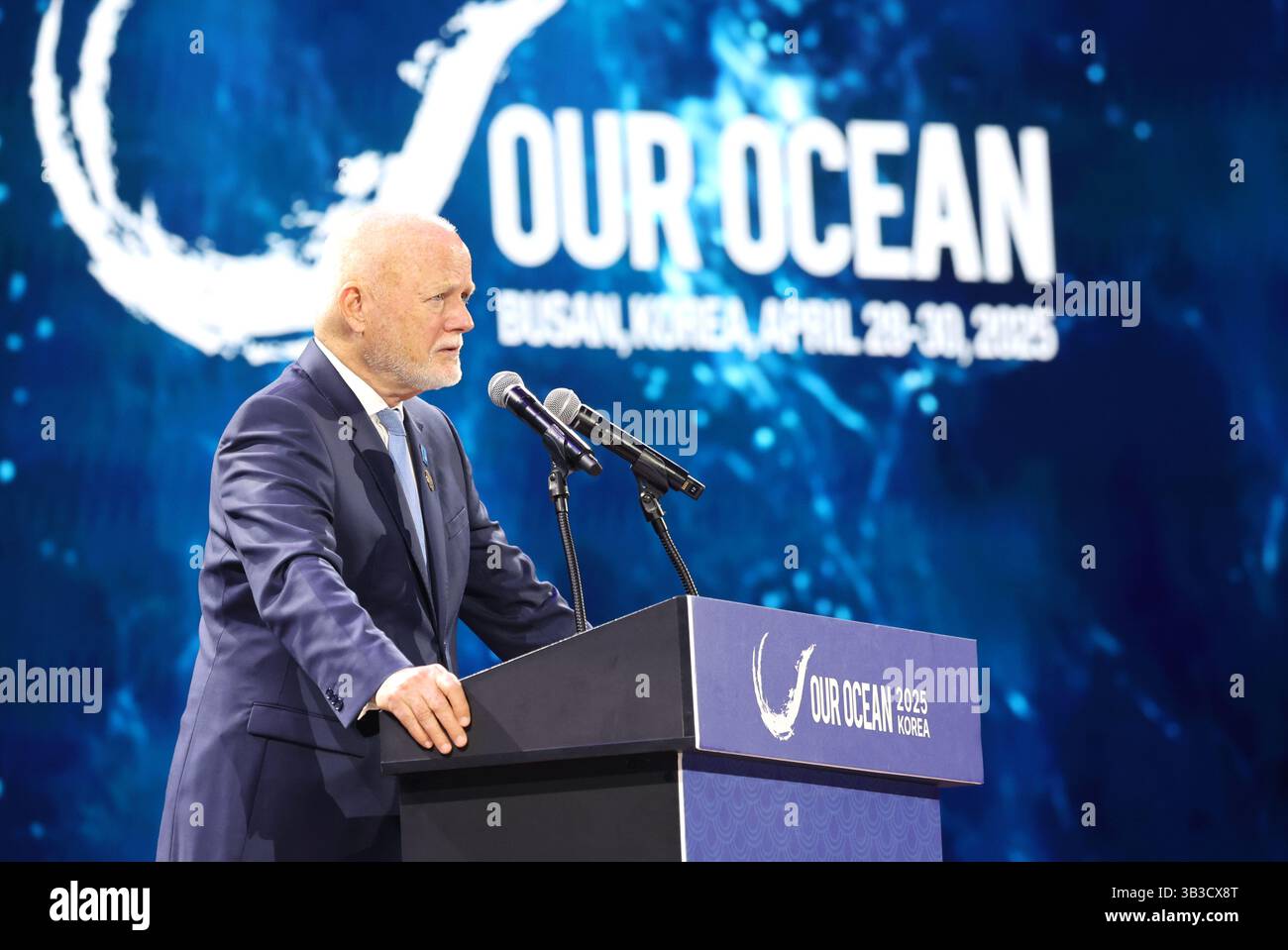 29th Apr, 2025. Conference on sustainable ocean Peter Thomson, the U.N ...