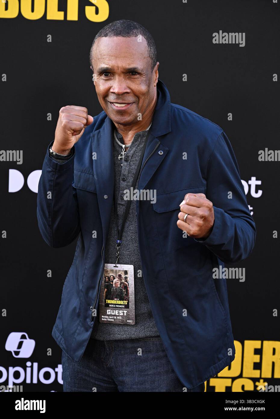 Hollywood, USA. 28th Apr, 2025. Sugar Ray Leonard arriving at Marvel ...
