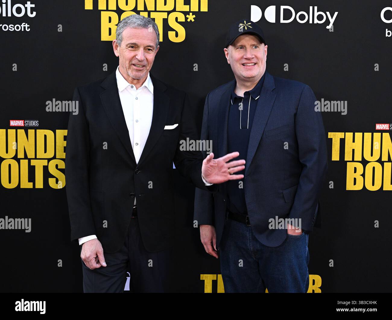 Hollywood, USA. 28th Apr, 2025. Bob Iger and Kevin Feige arriving at ...