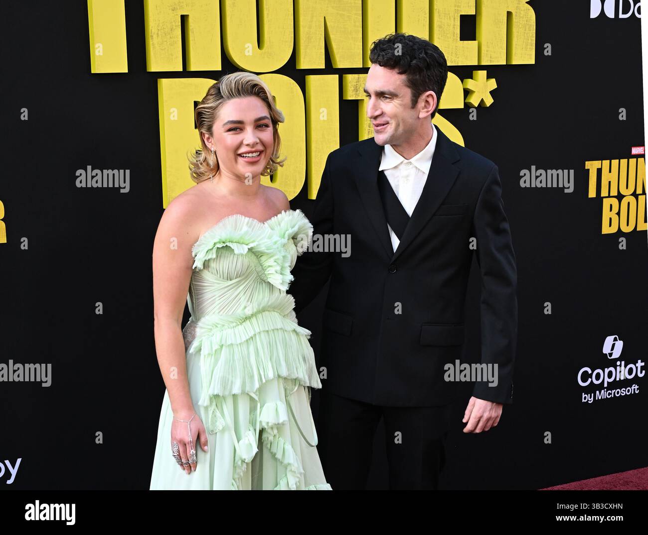 Hollywood, USA. 28th Apr, 2025. Florence Pugh and Jake Schreier ...