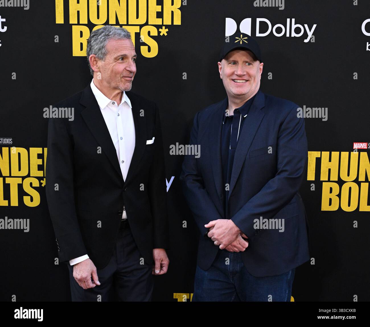 Hollywood, USA. 28th Apr, 2025. Bob Iger and Kevin Feige arriving at ...