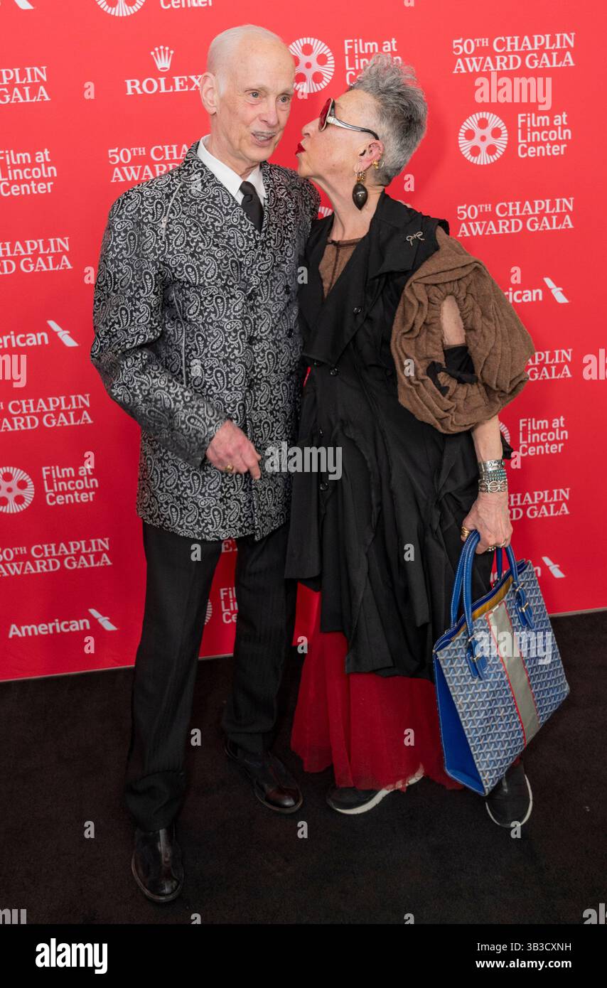 New York, NY, April 28, 2025: John Waters and Henny Garfunkel attend ...