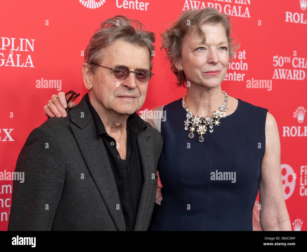 New York, NY, April 28, 2025: Mikhail Baryshnikov and Lisa Rinehart ...