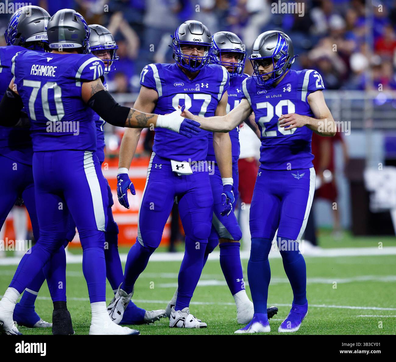 ST. LOUIS, MO - APRIL 26: St. Louis Battlehawks kicker Rodrigo ...