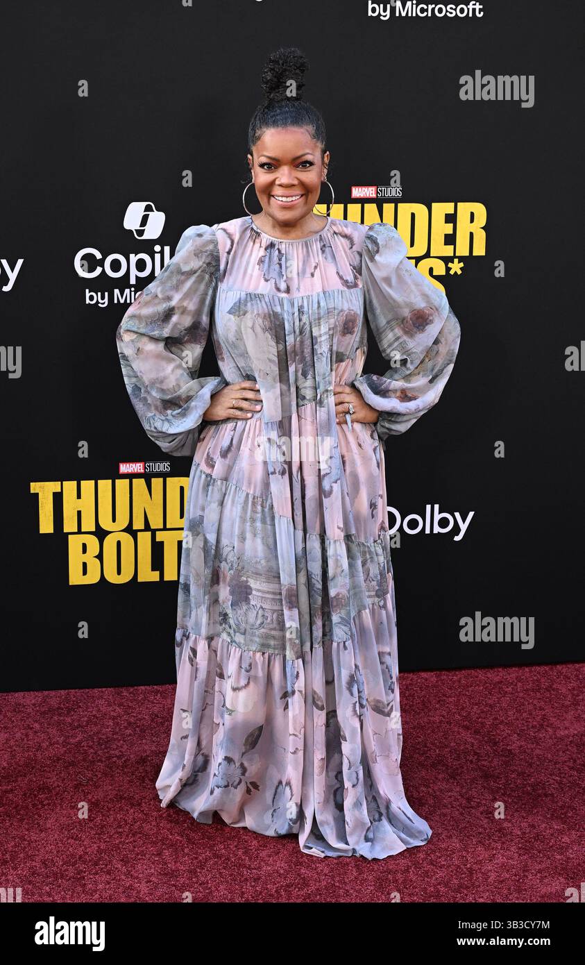 Hollywood, USA. 28th Apr, 2025. Yvette Nicole Brown arriving at Marvel ...