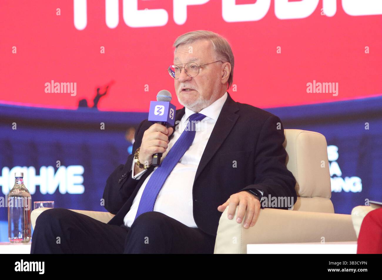 Saint Petersburg, Russia. 28th Apr, 2025. Leonid Govorov, Chairman of ...