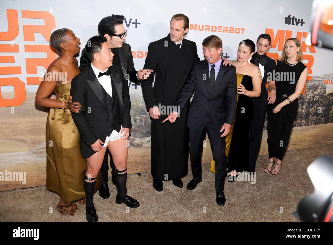 New York, USA. 28th Apr, 2025. (L-R) Noma Dumezweni, David Dastmalchian, Sabrina Wu, Alexander ...