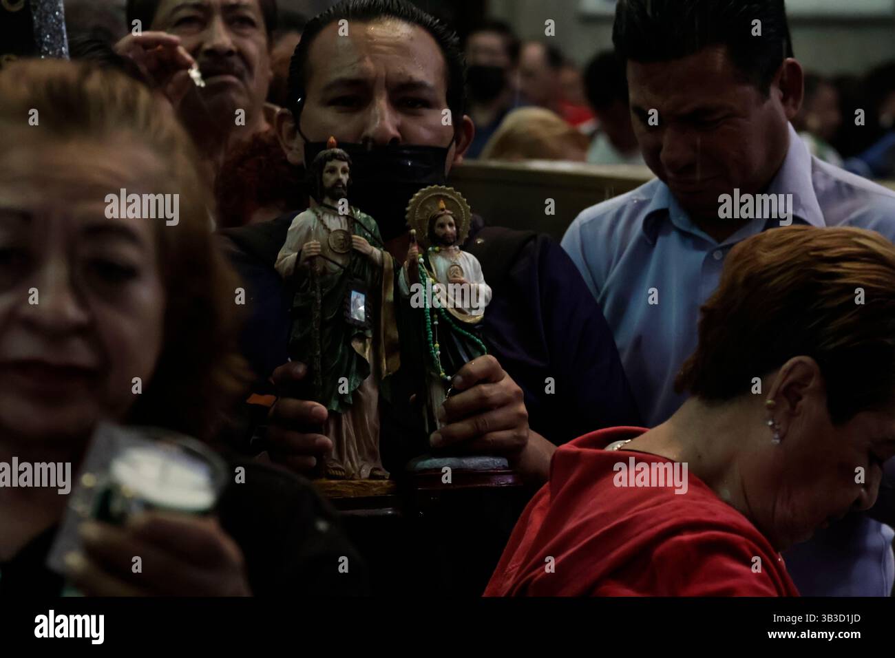 April 28, 2025, Mexico, Cdmx, Mexico: The Church of Saint Hipolito is located in the downtown ...