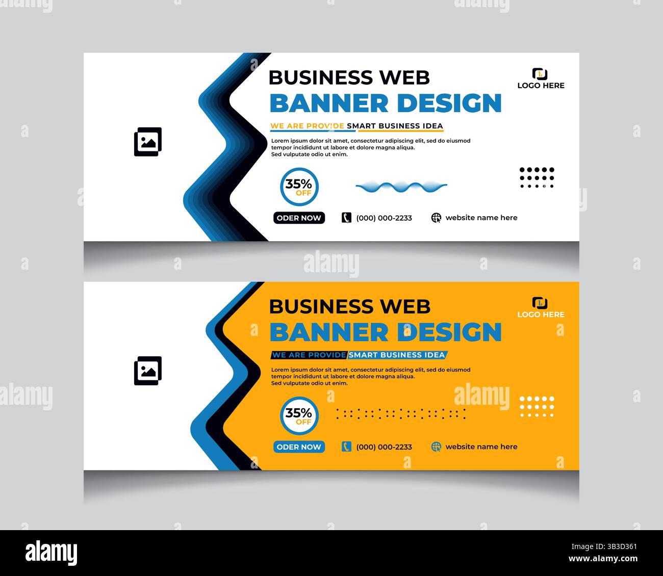 Banner design for web businesses, creative social media banner design ...