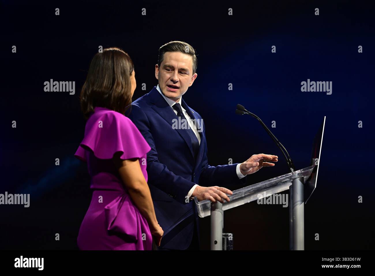 Conservative Leader Pierre Poilievre and his wife Anaida Poilievre ...