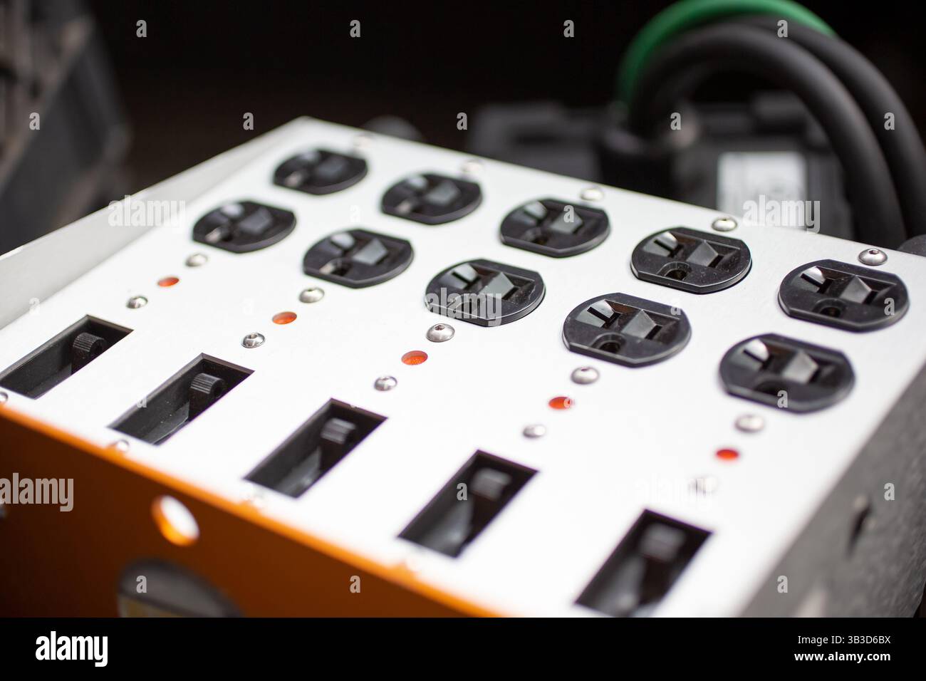 A view of an electrical distribution box Stock Photo - Alamy