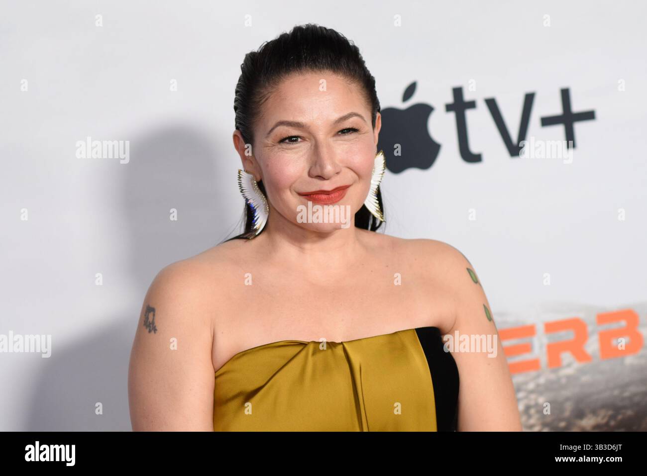 New York, USA. 28th Apr, 2025. Tamara Podemski attends Apple TV 's ...