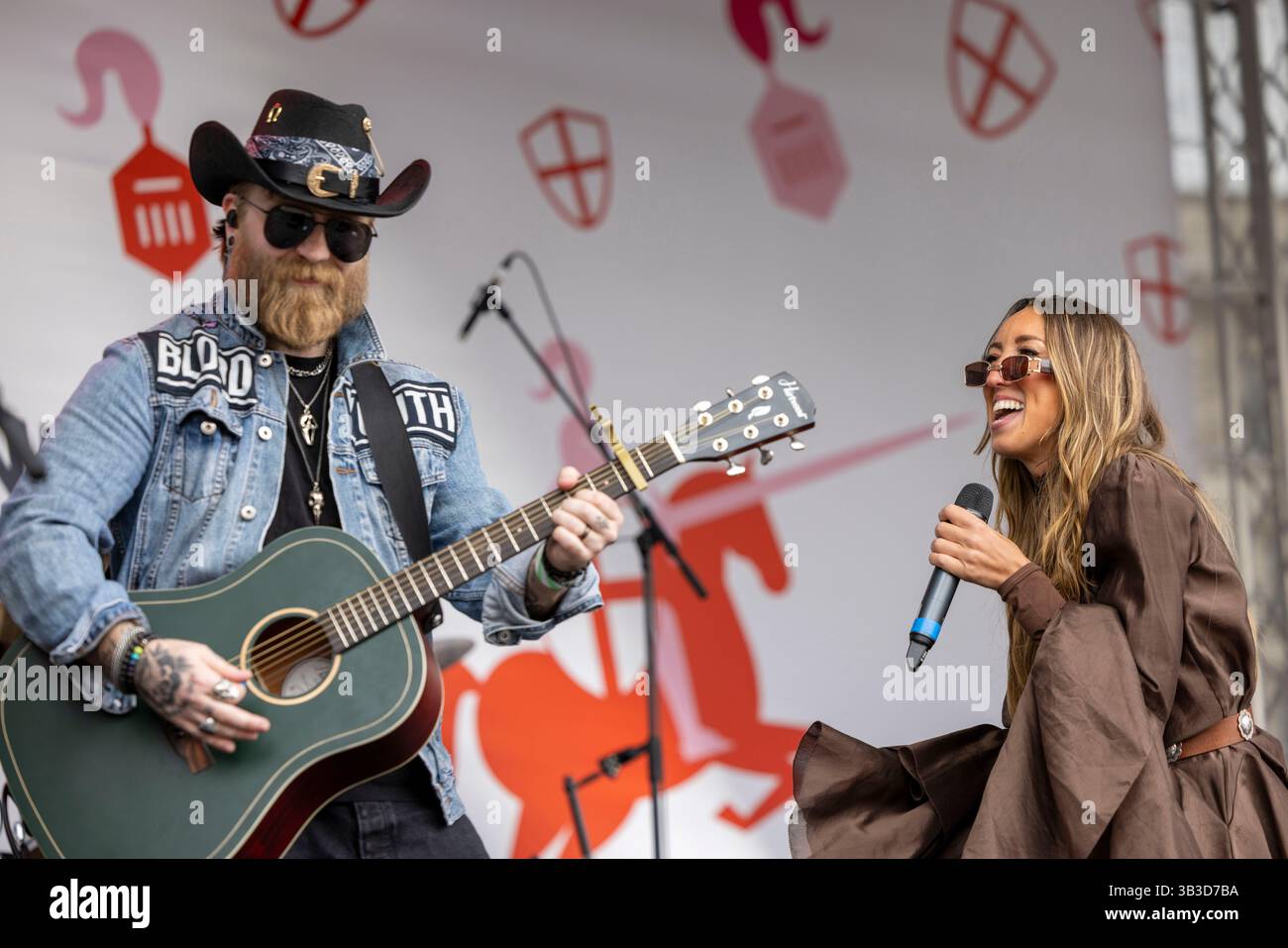 harley moon kemp at the mayor of londons st georges day festival Stock ...