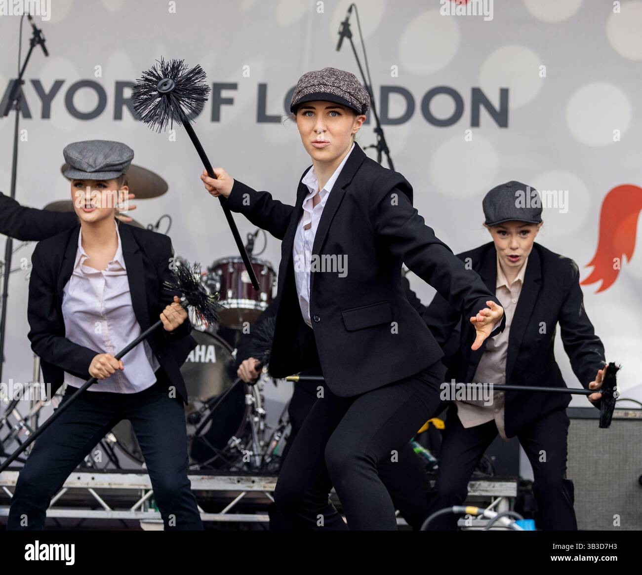 West end Kids at the mayor of londons st georges day festival Stock ...