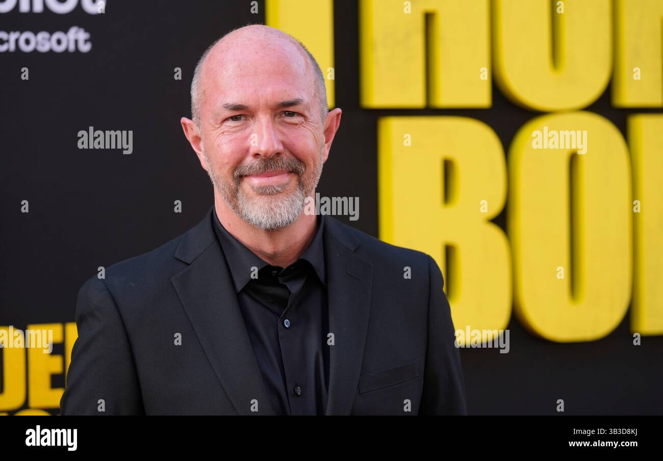 Eric Lange poses at the premiere of the film "Thunderbolts" at the ...
