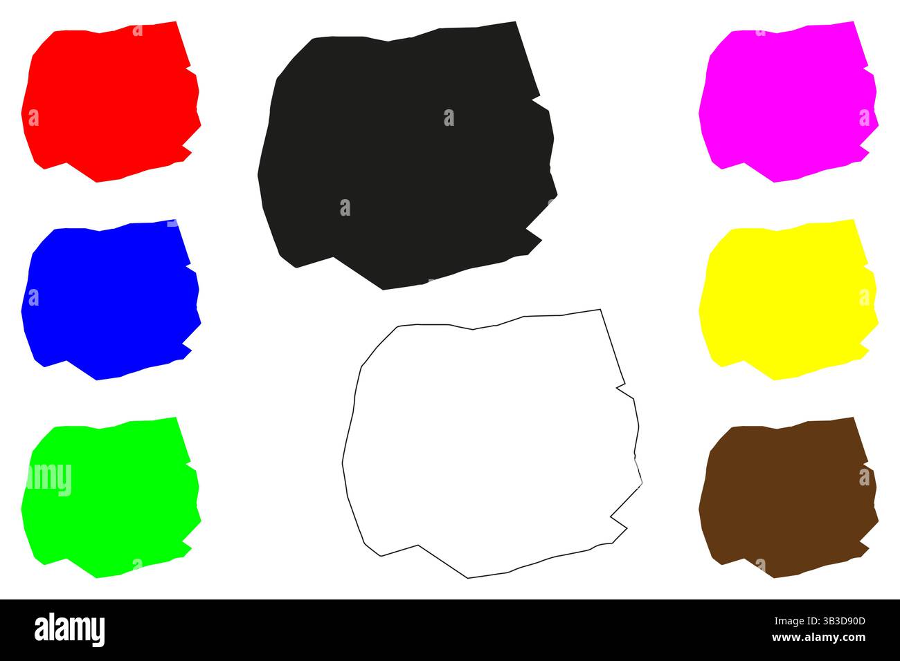 Muktsar city (Republic of India, State of Punjab) map vector ...