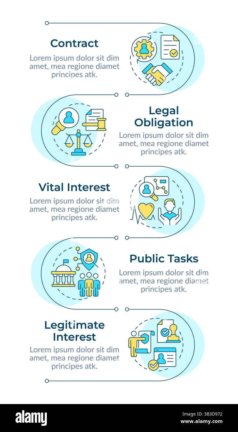 Legal bases infographic vertical sequence Stock Vector Image & Art - Alamy