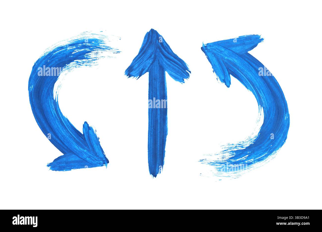 Blue direction arrows on Cut Out Stock Images & Pictures - Alamy