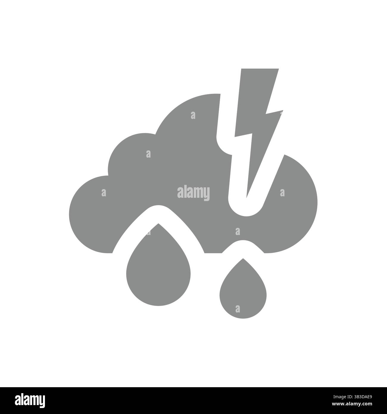 Thunderstorm weather and climate forecast. Rain, cloud and lightning ...