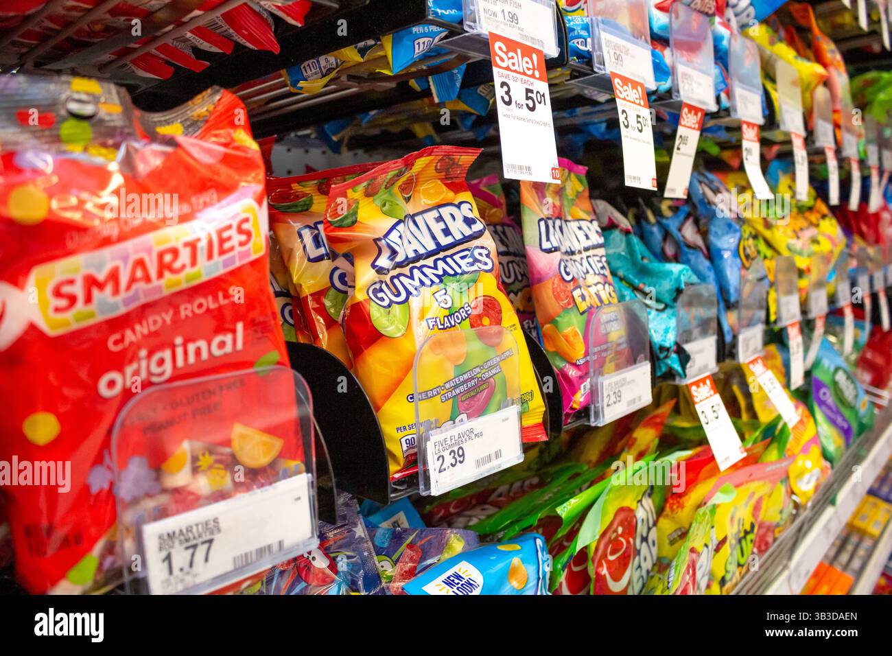 Irvine, California, United States - 08-09-2019: A view of the candy ...