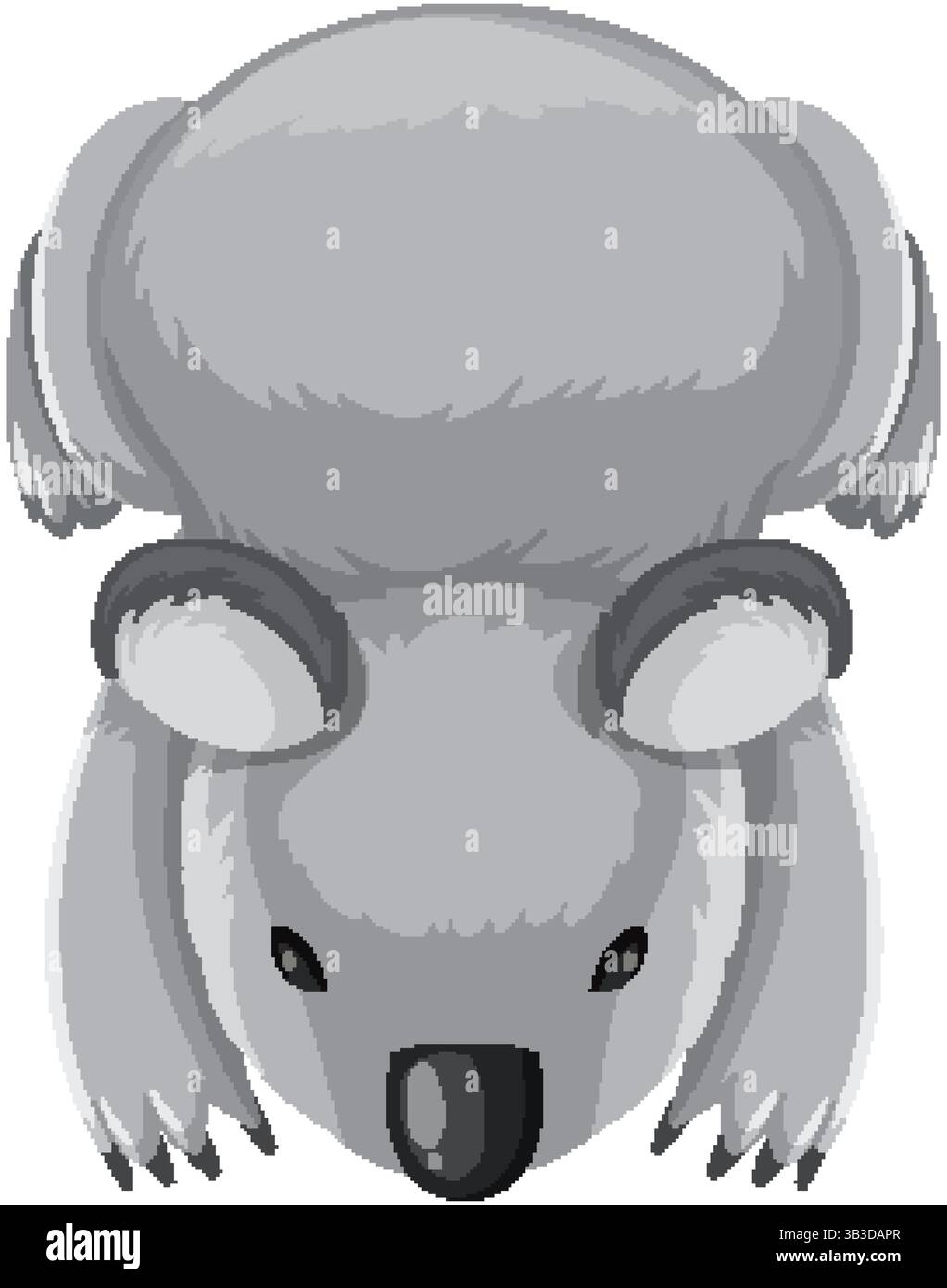 Illustration of a koala from a top perspective Stock Vector Image & Art ...
