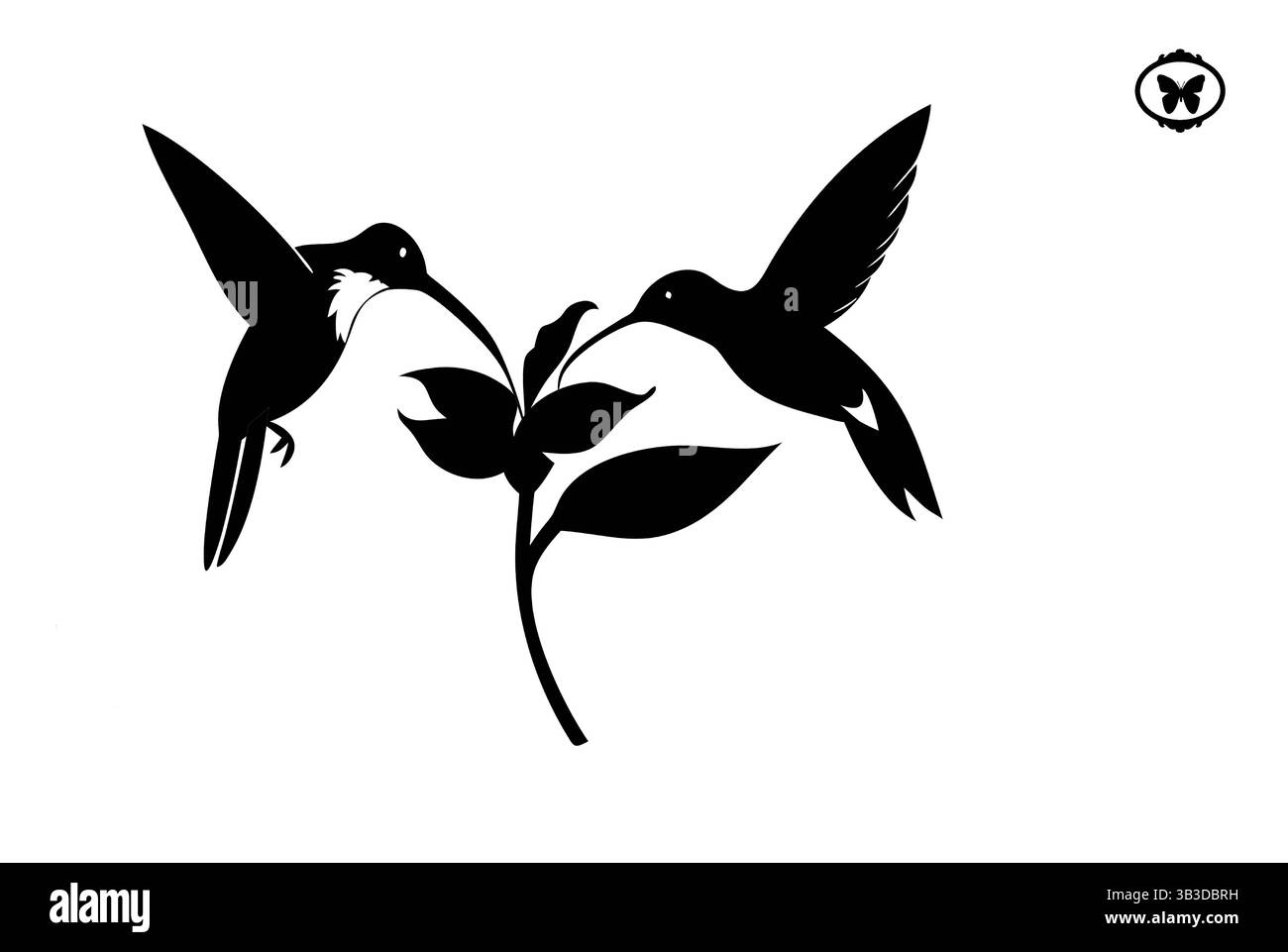 Feeding on flower Stock Vector Images - Alamy