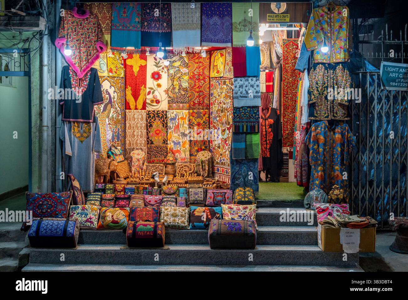 Souvenir Shop in Thamel, Kathmandu, Nepal. Vibrant Souvenir Shop in ...