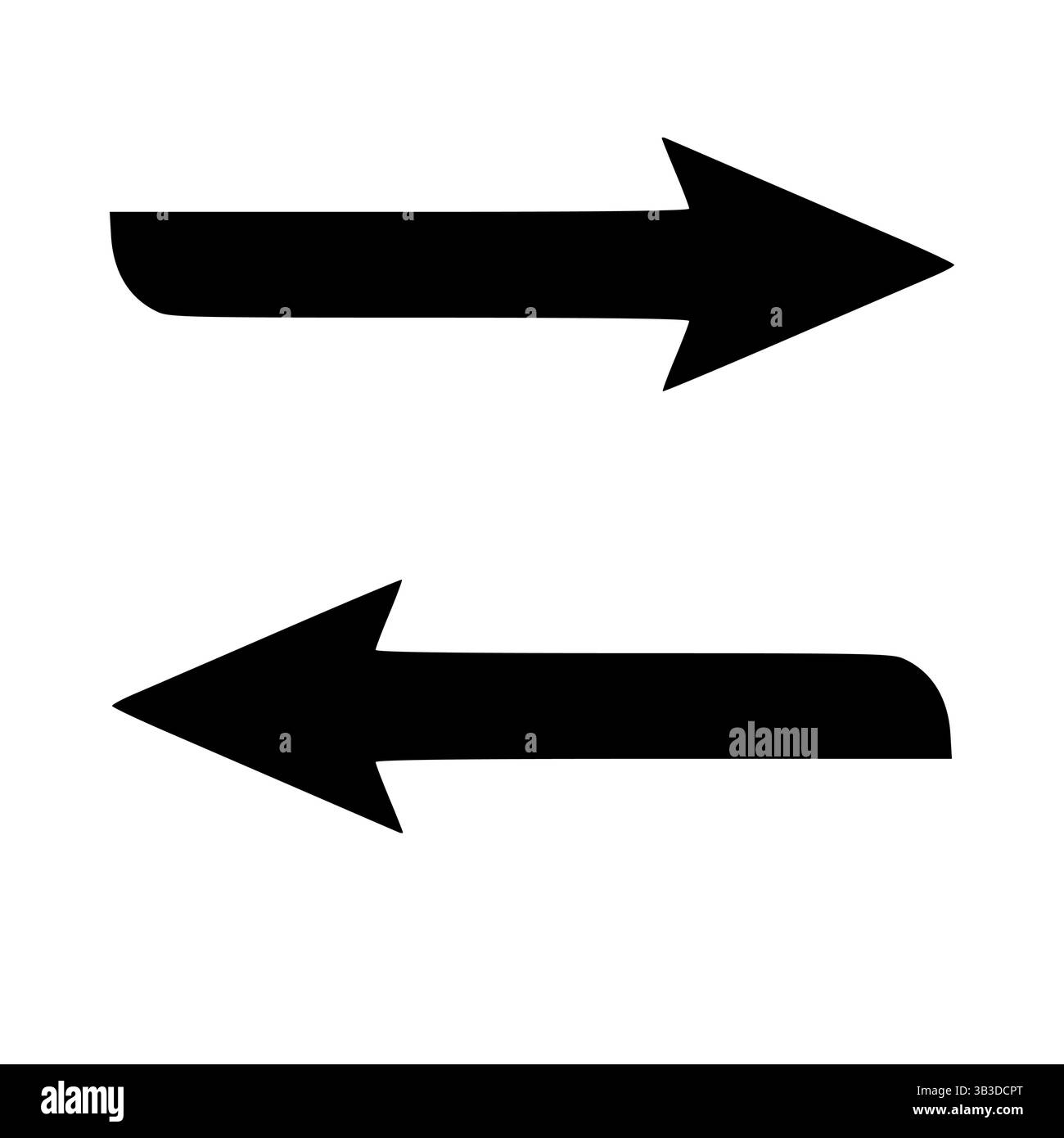 Opposite arrows exchange symbol Stock Vector Images - Alamy