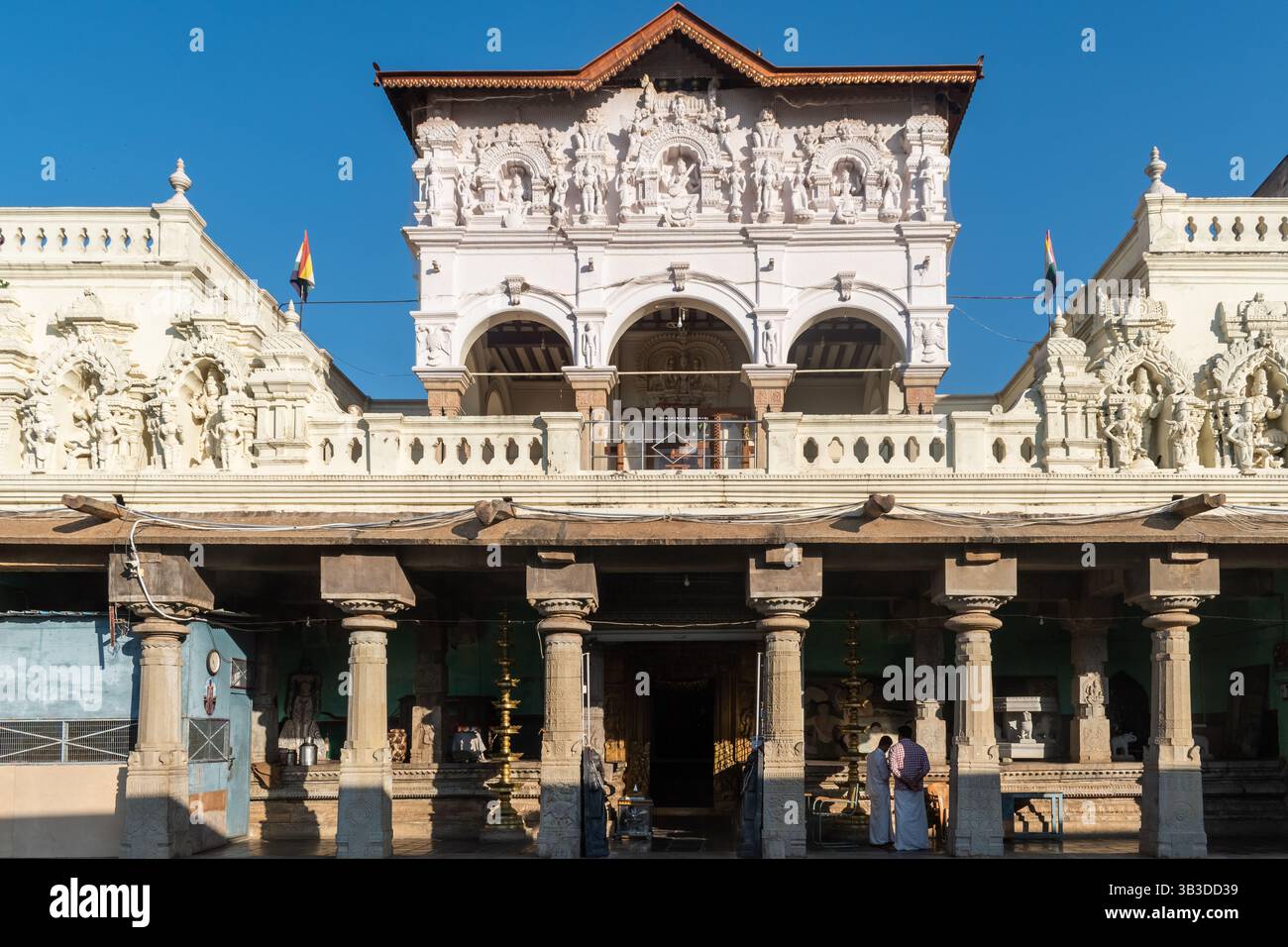 Shravanabelagola, Karnataka, India - January 11 2023: Exterior facade ...