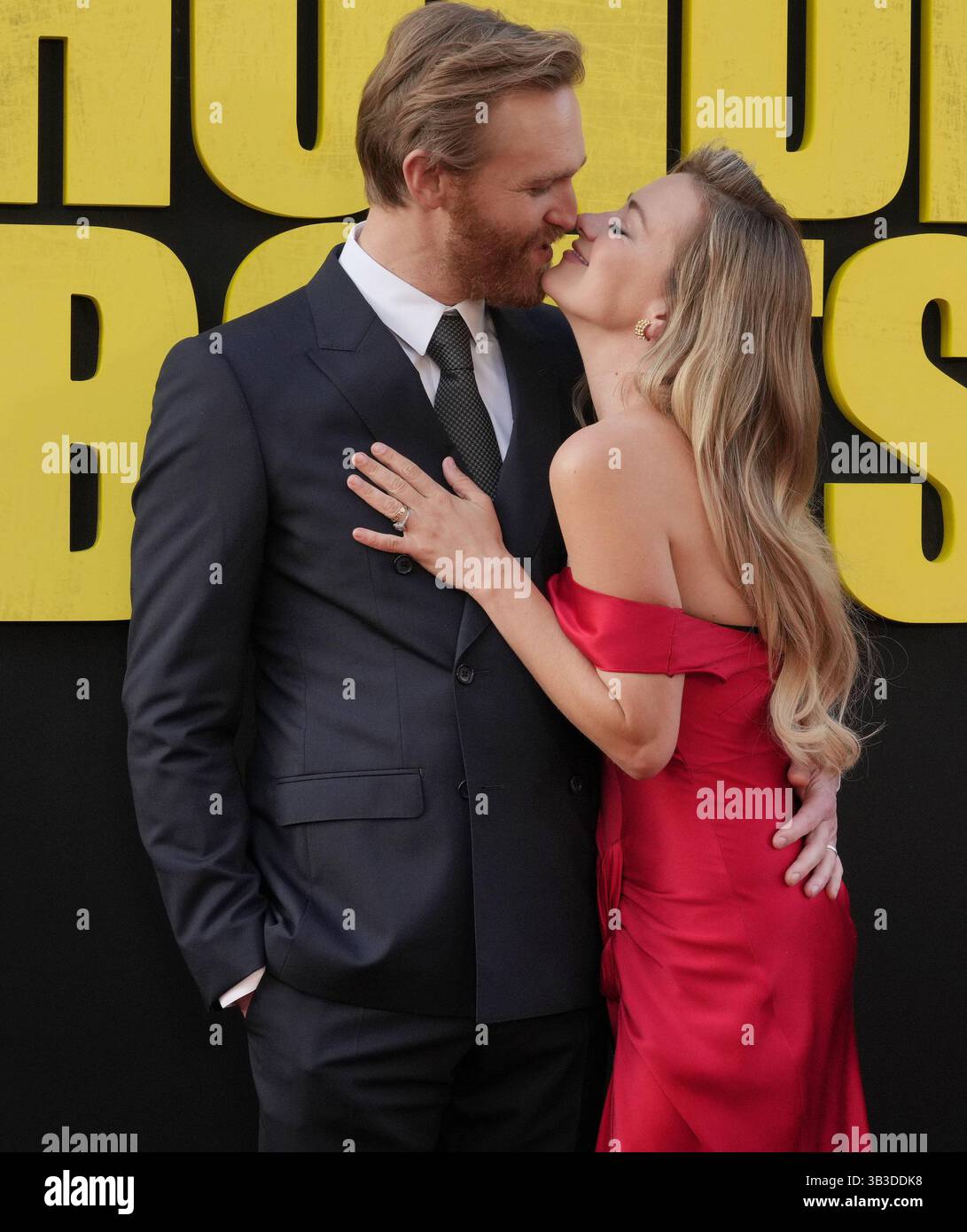 (L-R) Wyatt Russell and Meredith Hagner at the Marvel Studios ...