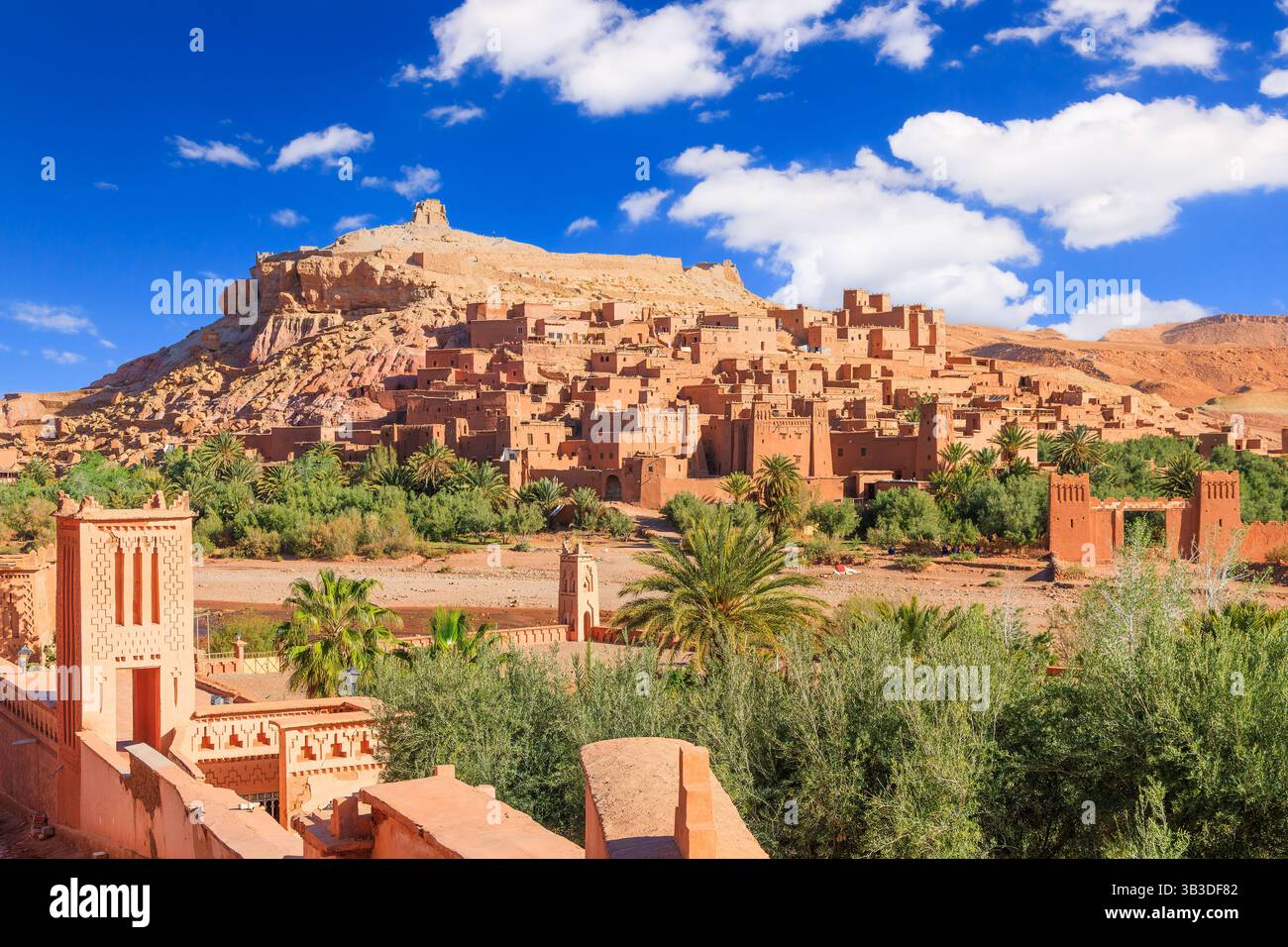Ait-Ben-Haddou, Ksar or fortified village in Ouarzazate province ...
