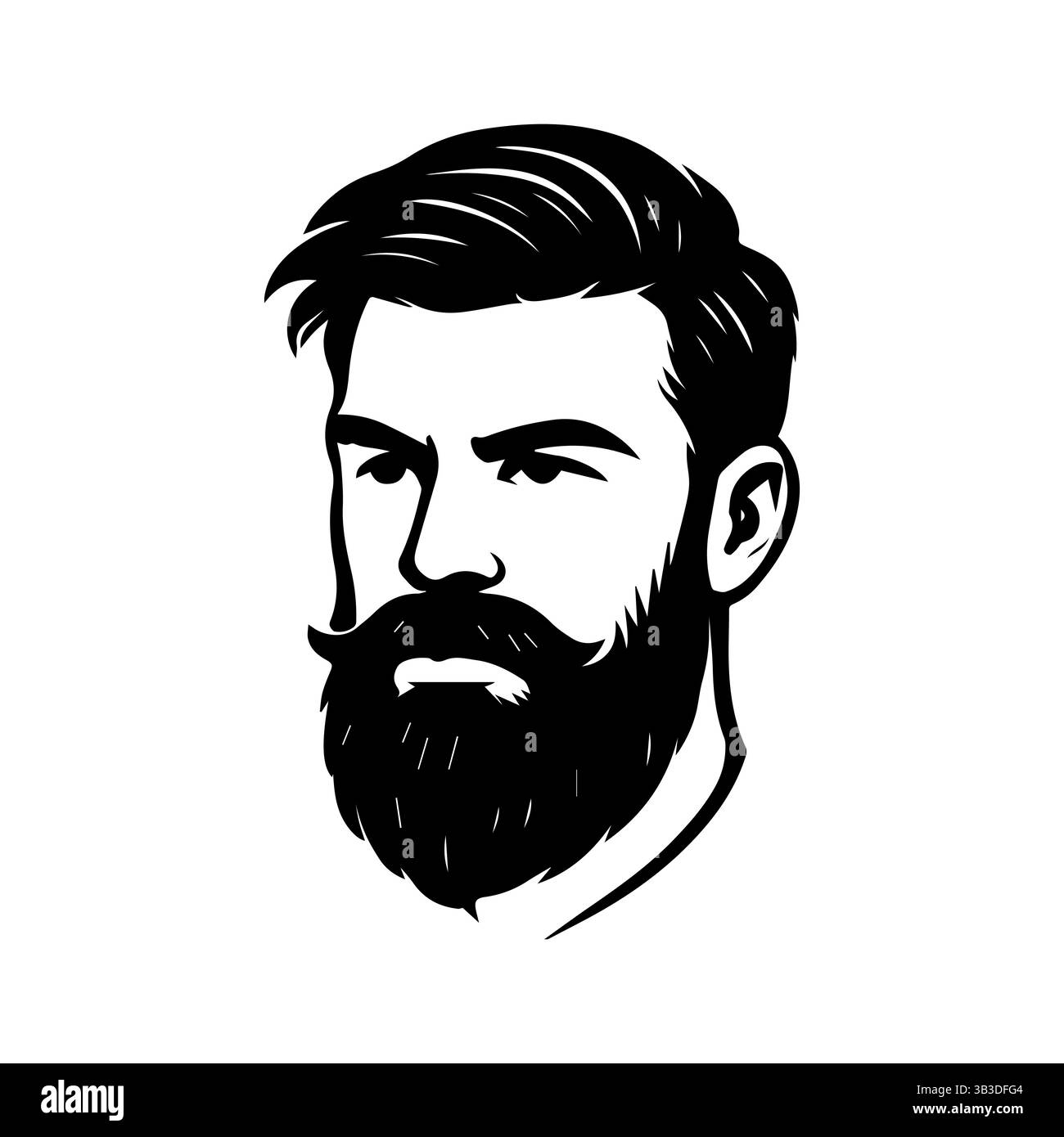 Detailed facial view Stock Vector Images - Alamy