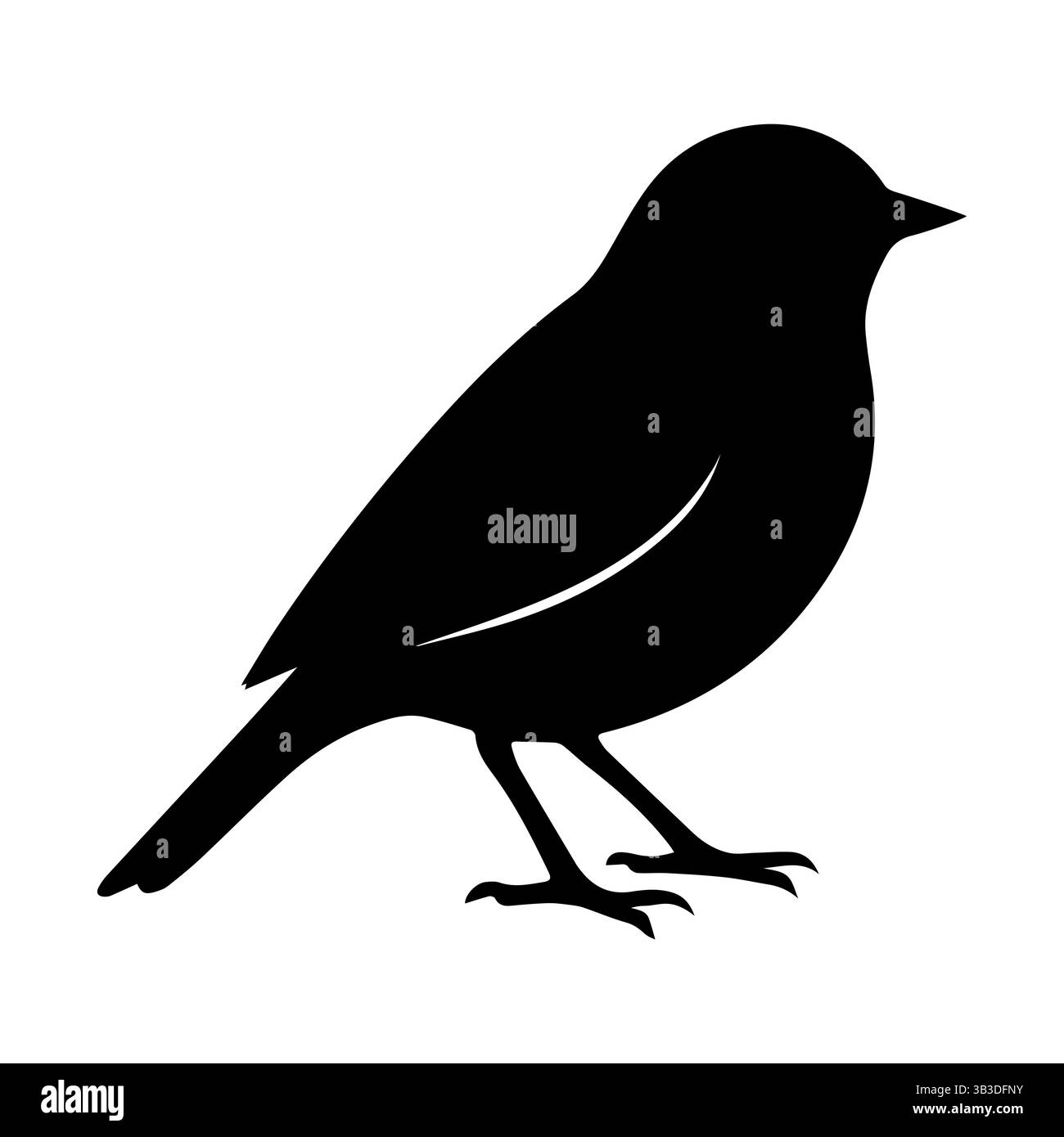 Flying bird vector Black and White Stock Photos & Images - Alamy
