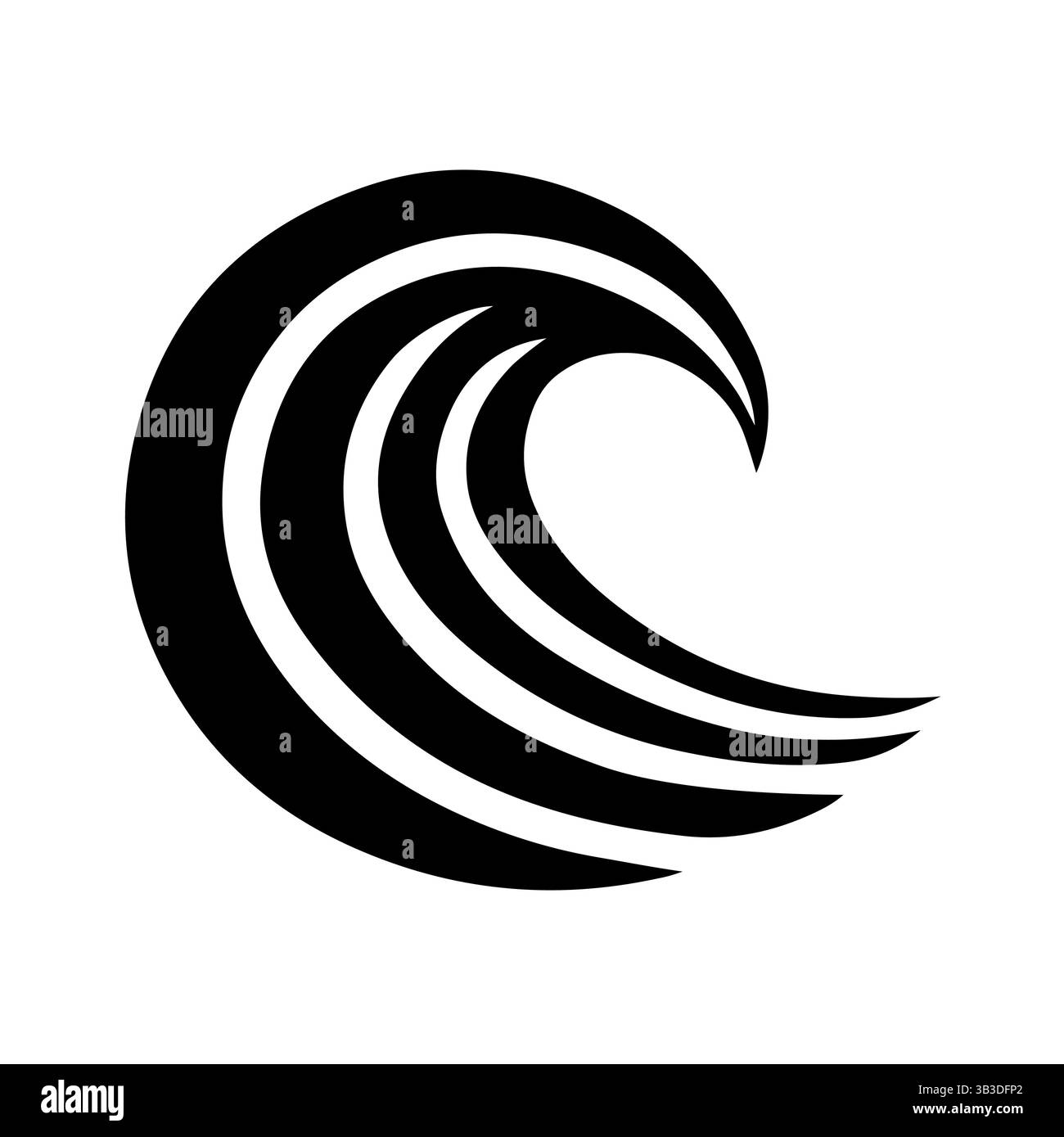 Water waves silhouette vector design Stock Vector Image & Art - Alamy