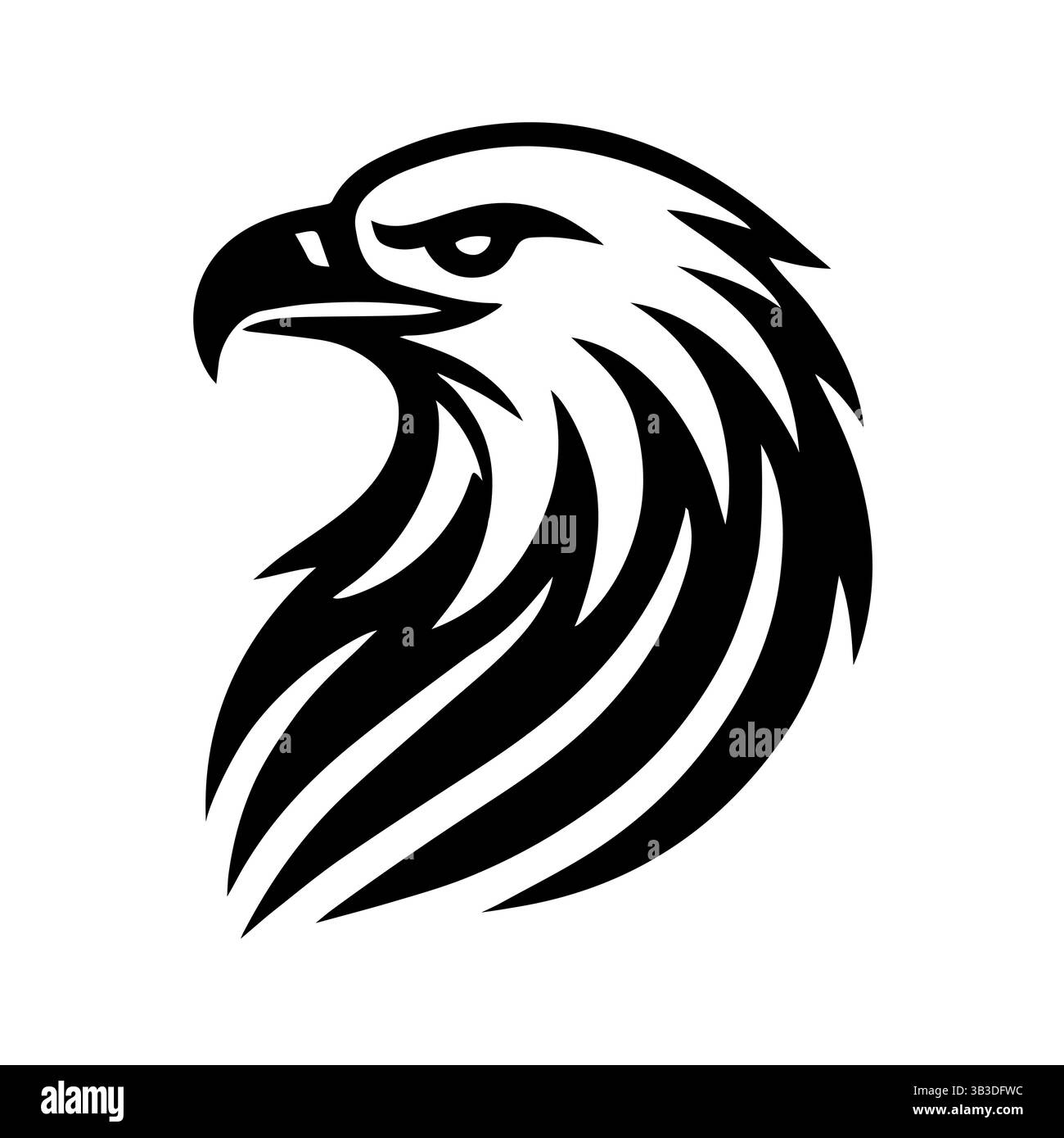 Sharp bird profile Stock Vector Images - Alamy