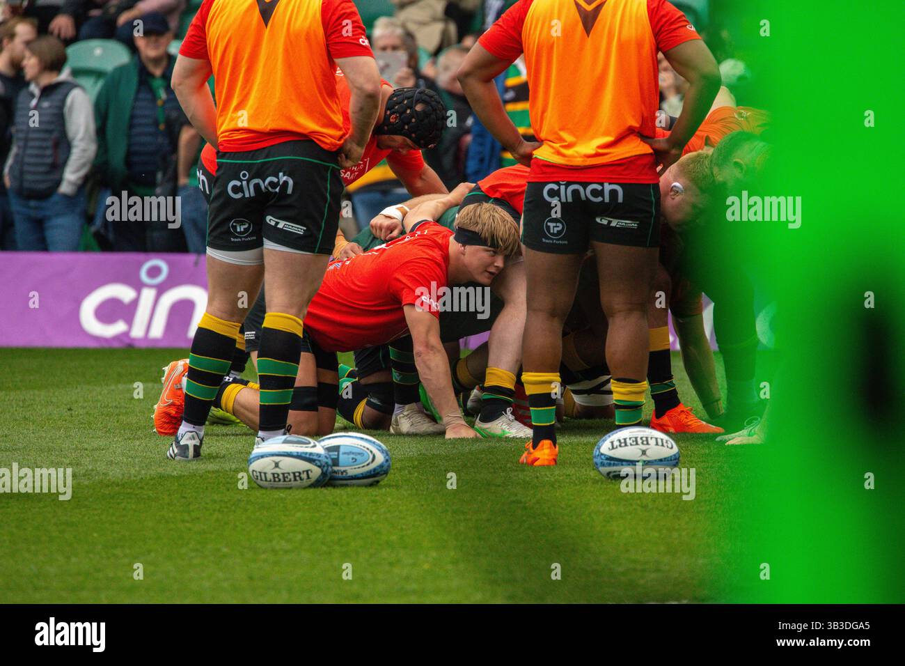 Northampton, UK, 26th April 2025 Northampton Saints and England back ...