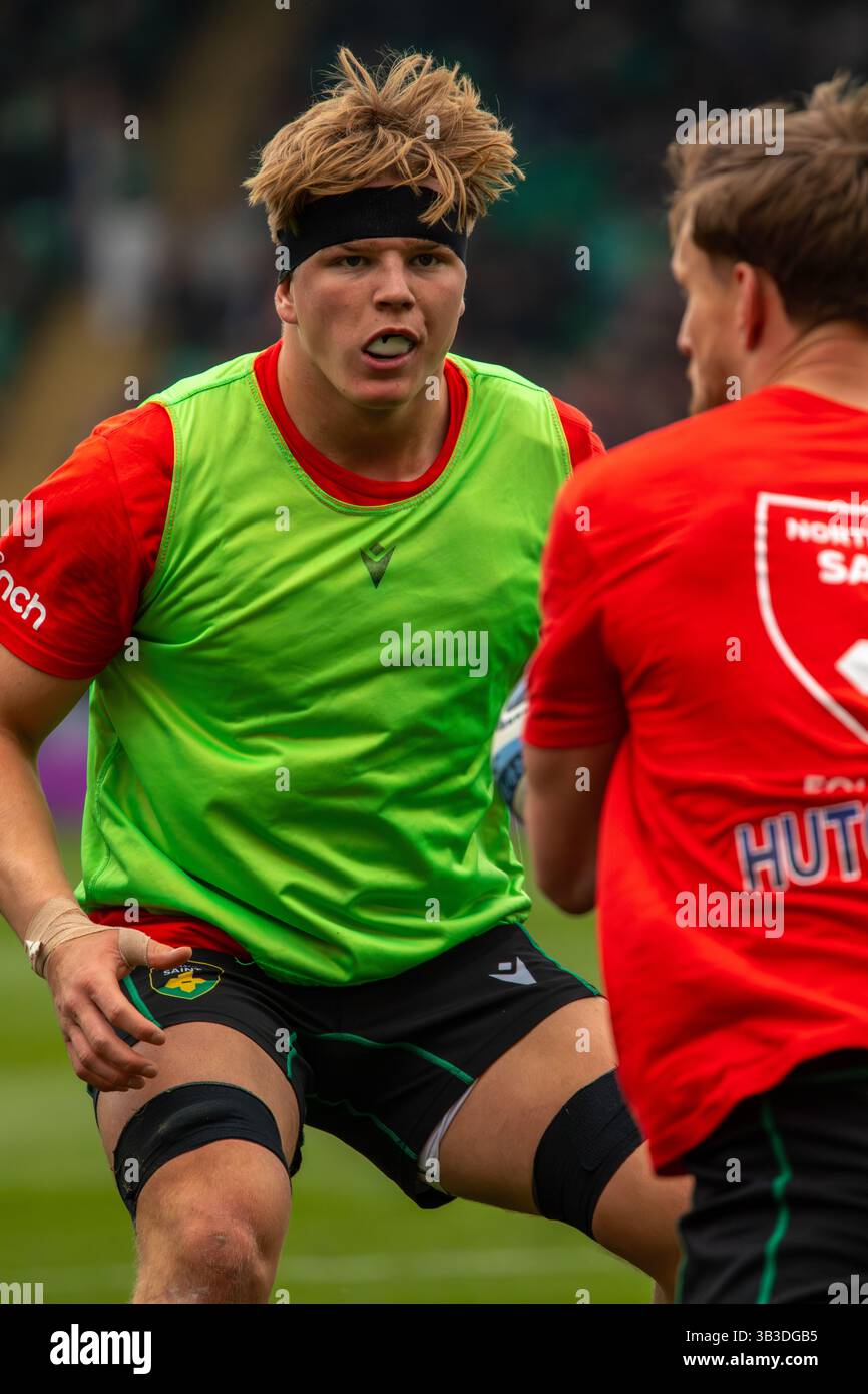 Northampton, UK, 26th April 2025 Northampton Saints and England back ...